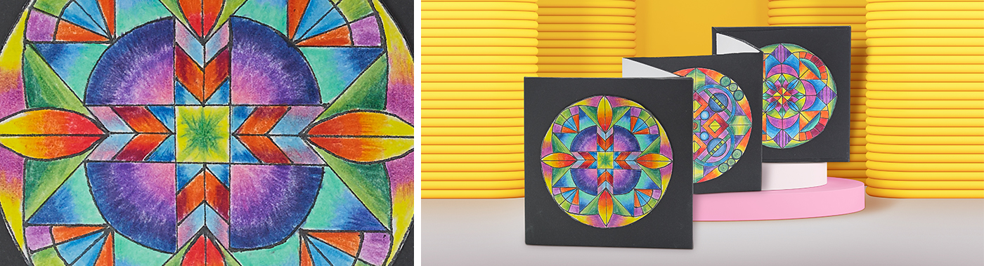 how to color mandalas with colored pencils